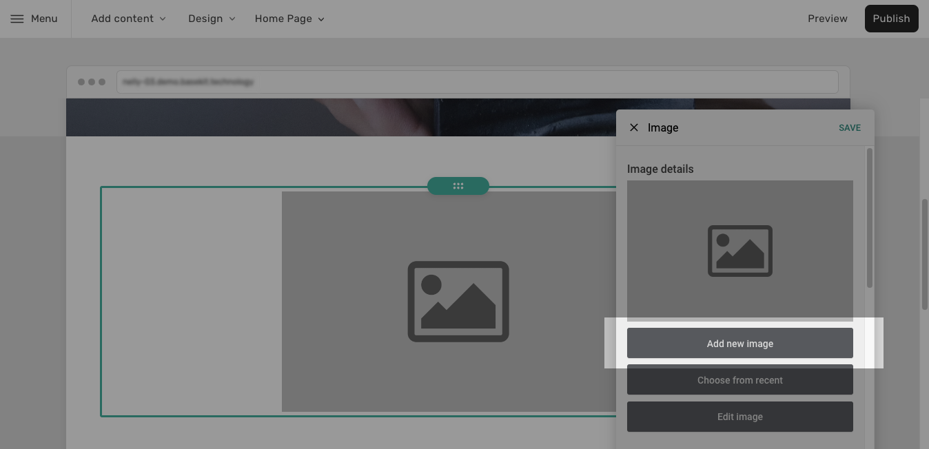 Choose an image – Home